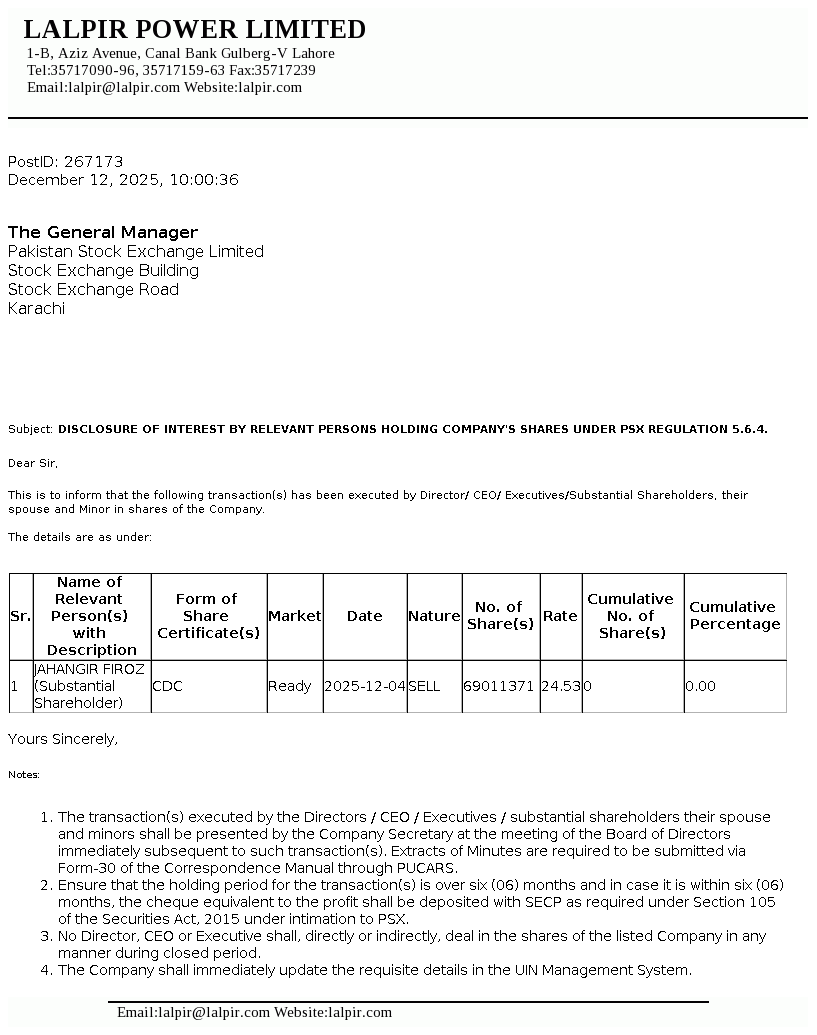 LPL - Lalpir Power Ltd. PSX Stock Snapshot | Fundamentals ,Technicals ...